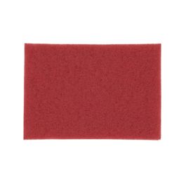 3M 5100 28"" x 14"" Red Rectangular Buffing Pad
